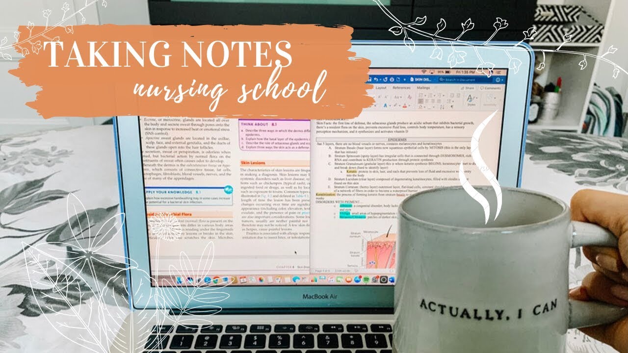HOW I TAKE NOTES | ☆ how I make A's in nursing school ☆ - YouTube