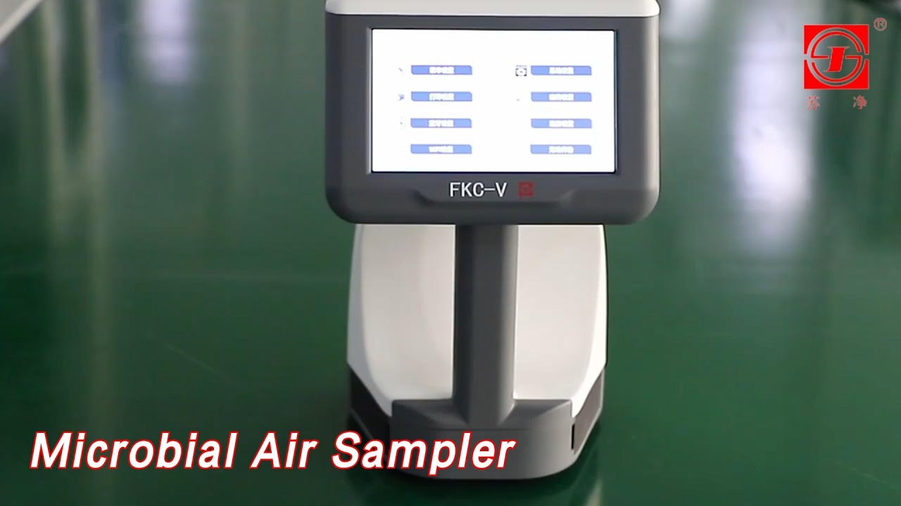 Cleanroom Microbial Air Sampler Baseplate Adjustable For Pharma - YouTube