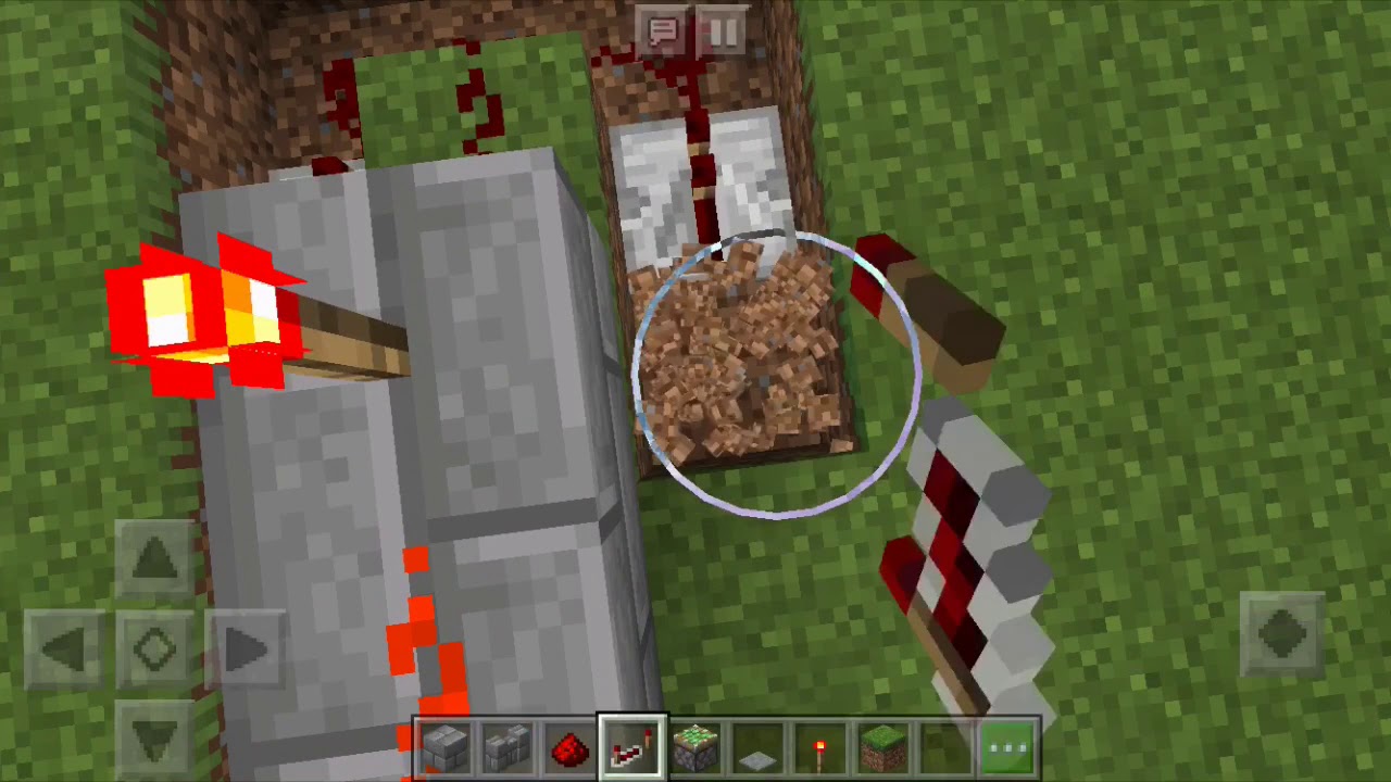 How To Make An Automatic Redstone Door In Minecraft - YouTube