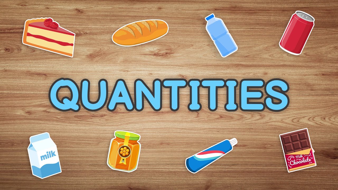 Quantities in English - YouTube