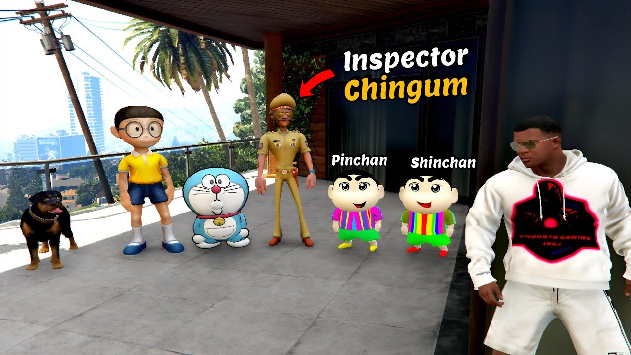 Franklin Playing Chupan Chupai With Shinchan Pinchan & Inspector ...