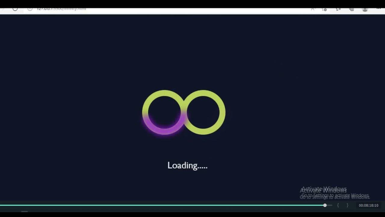 CSS Only Infinity Loader | Cool Pure CSS #Animation - YouTube