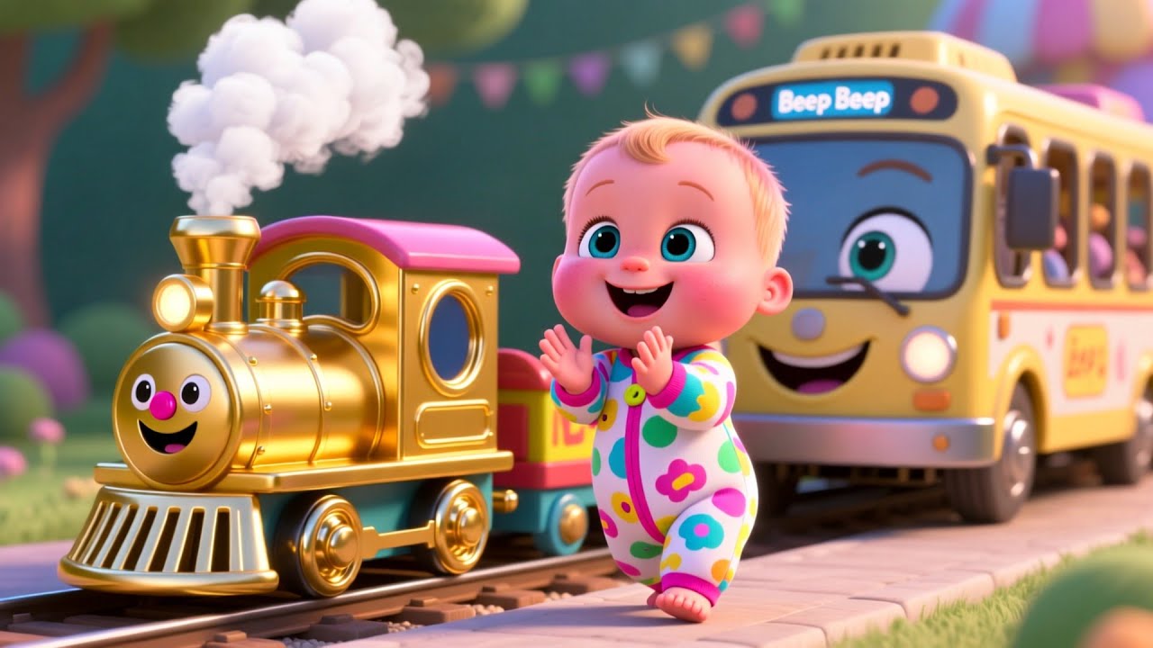 Baby’s Tiny Train Trip 🚂👶 | Fun Toddler Adventure | Kids Learning ...