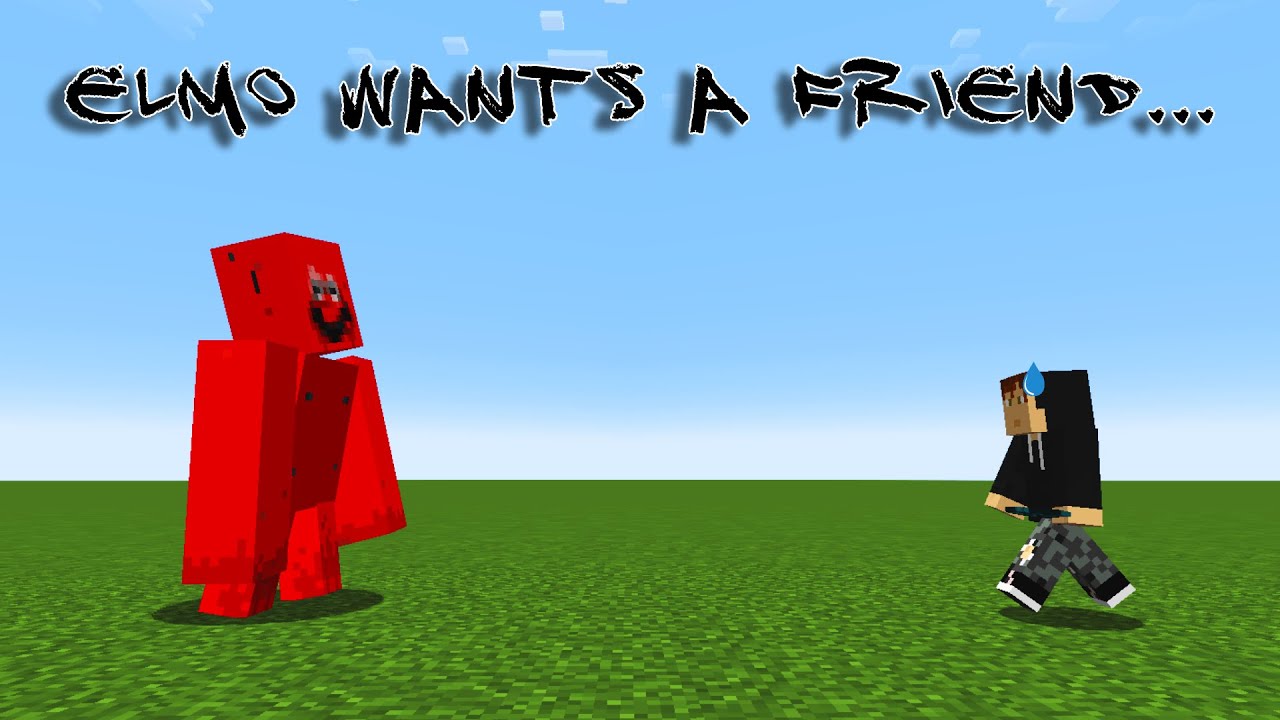 Minecraft Hardcore BUT every mob is ELMO?!? #minecraft #elmo # ...