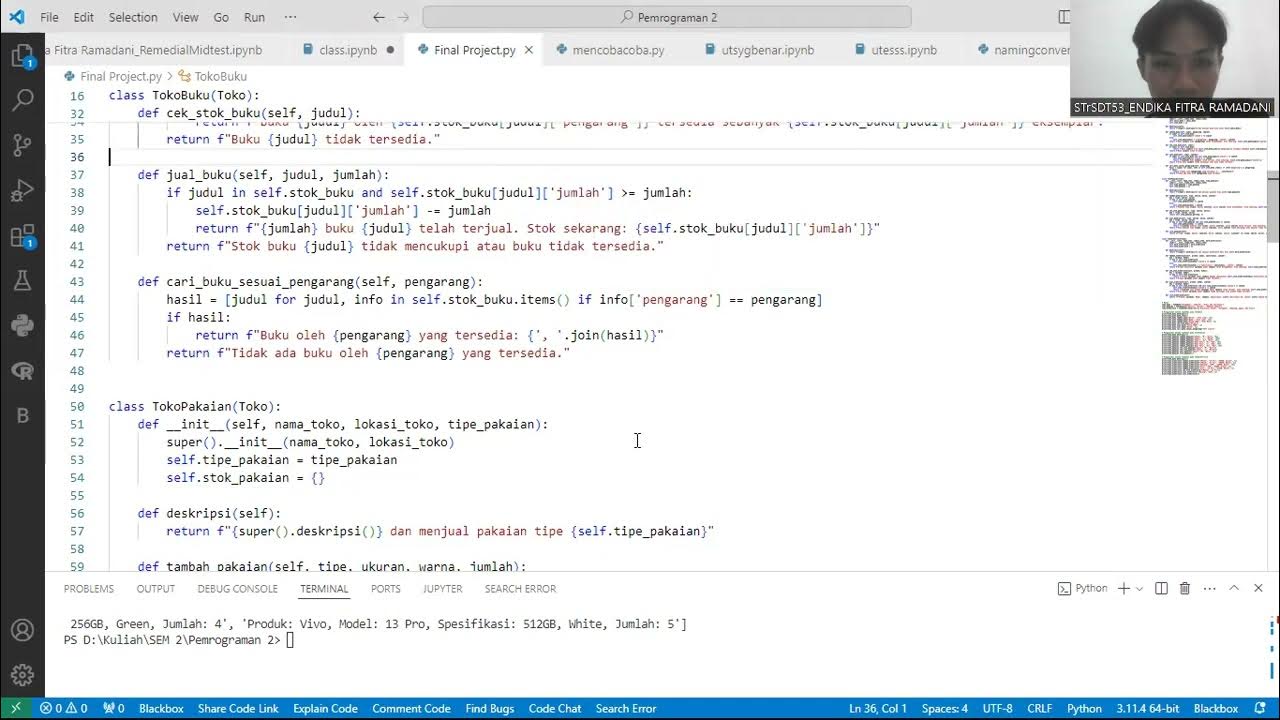 Pemrograman 2 : Final Project - YouTube