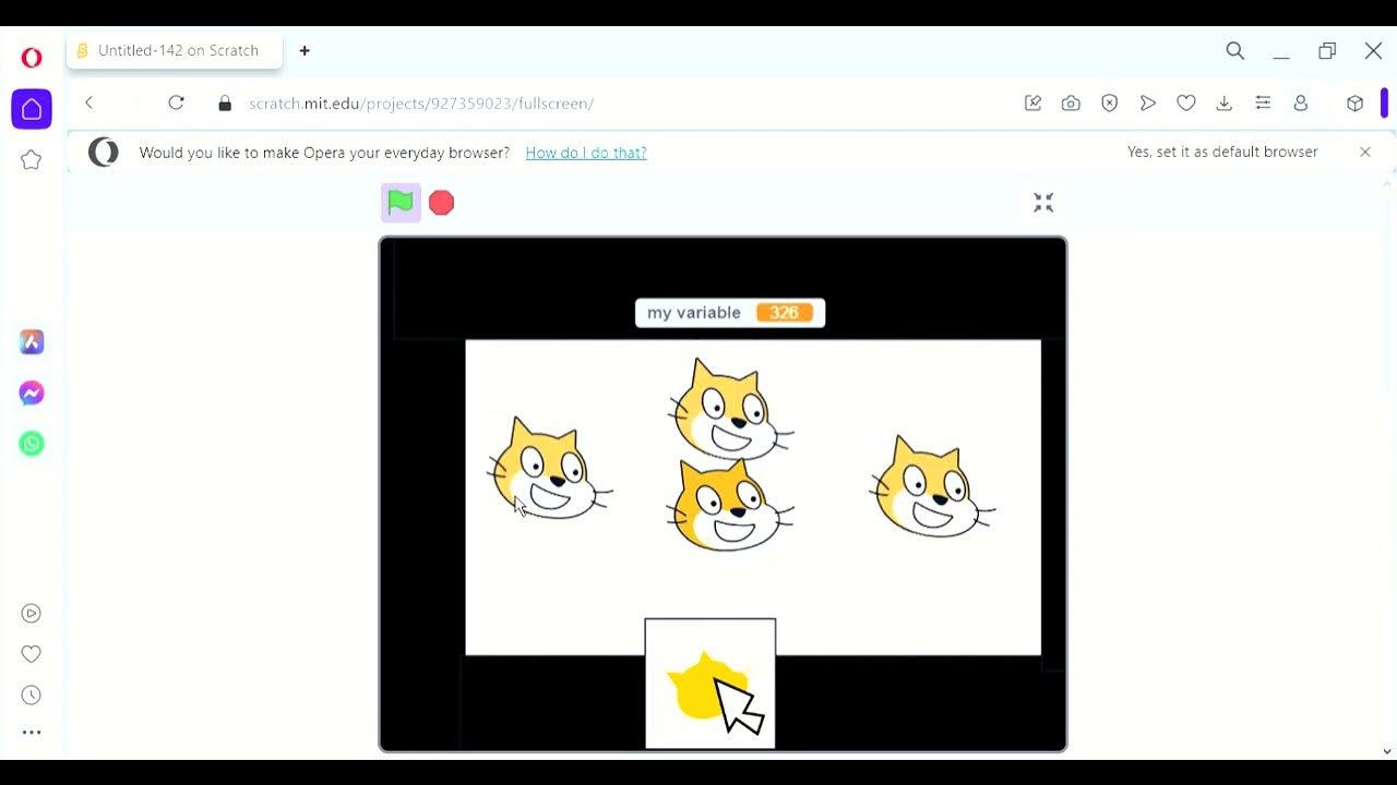 scratch cat clicket game - YouTube