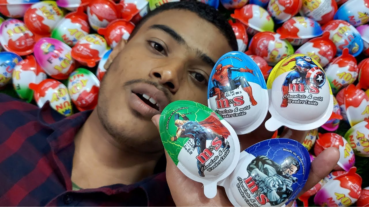 NEW- 200 Colored Yummy Glitter Kinder Surprise eggs A Lot of Kinder Joy ...