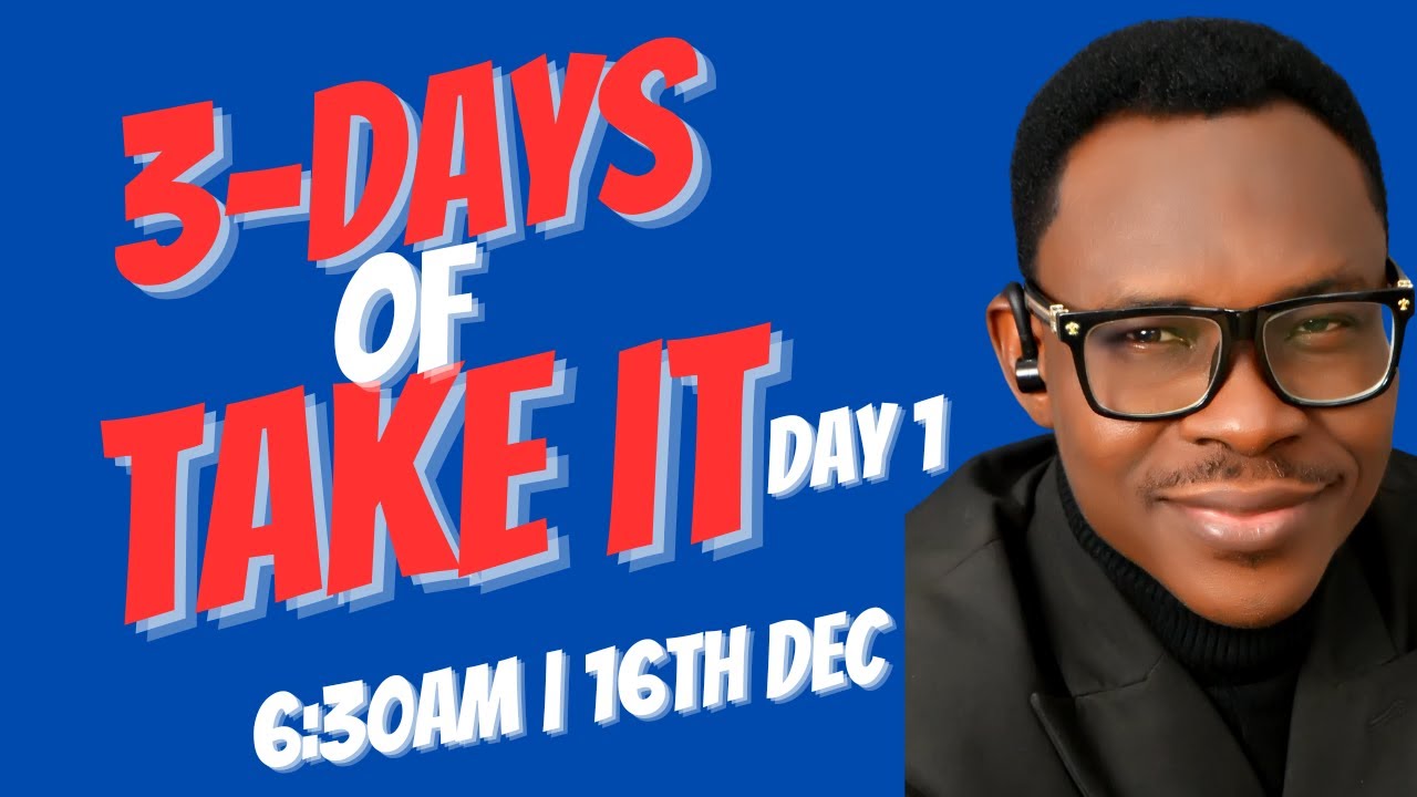 3 DAYS OF TAKE IT - Day 1 - YouTube