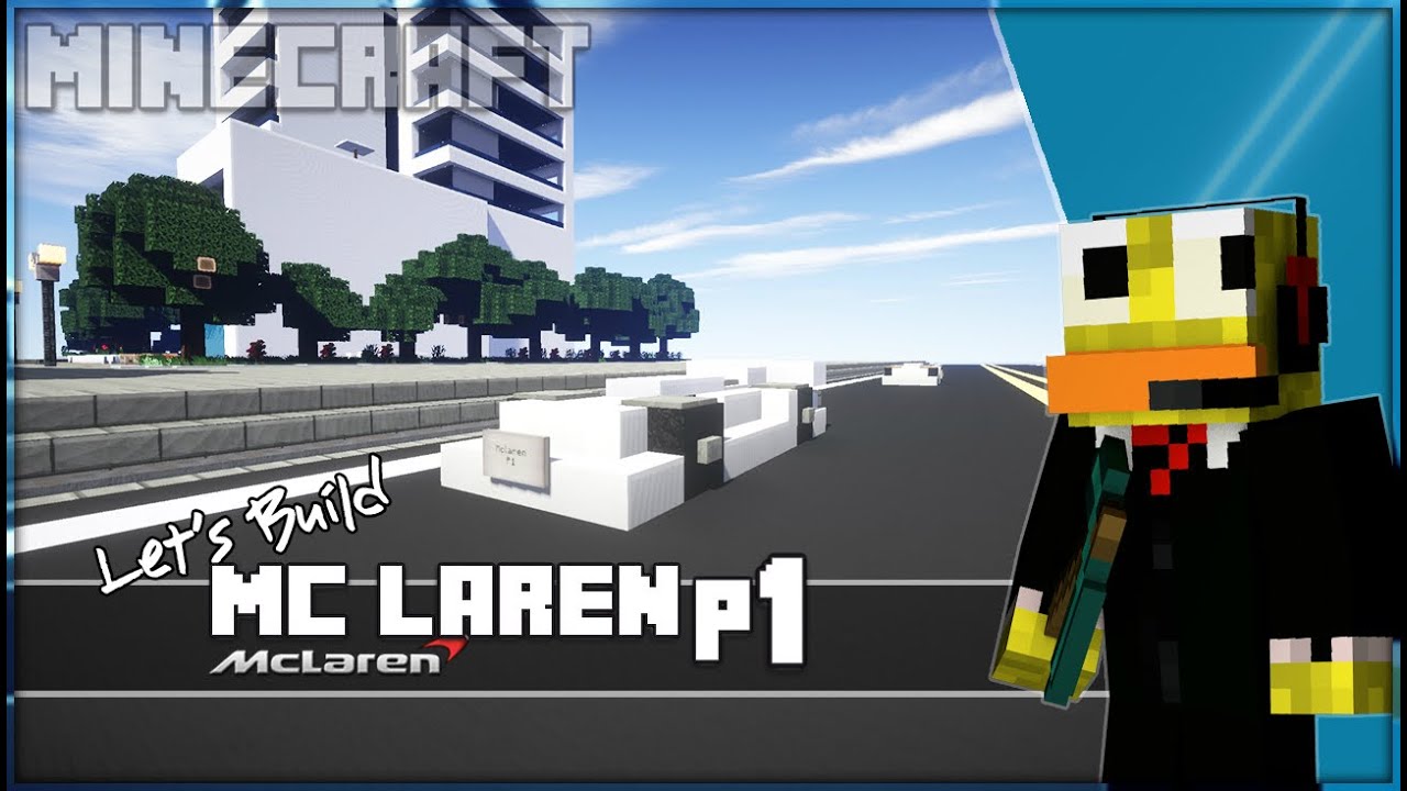 Minecraft: Mclaren P1 Car Tutorial - YouTube