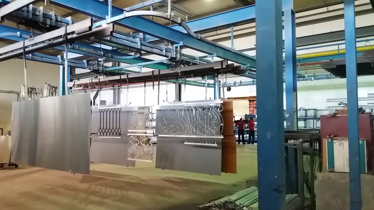 Powder Coating Plant Video Shooting - YouTube