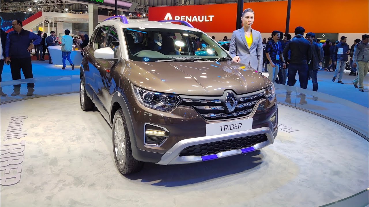 RENAULT TRIBER AMT BLUE EDITION | @Auto Expo 2020 | Hindi Review - YouTube