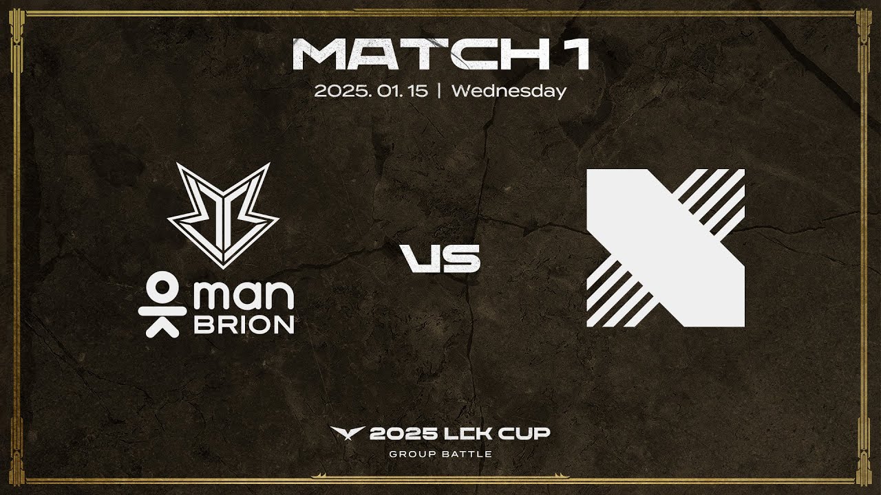 BRO vs DRX | Match 1 Highlights 01.15 | 2025 LCK CUP Group Battle - YouTube