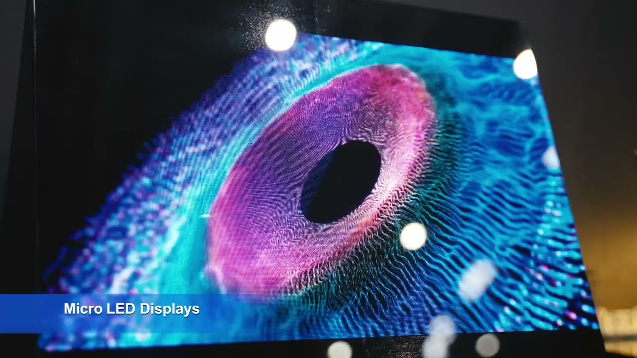 Lextar shows a 10.6" transparent MicroLED display Touch Taiwan 2021 ...