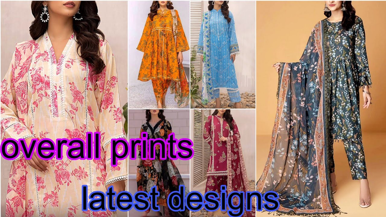 Overall Printed Dress Designs by using Laces ,Tassels |How to Enhance ...