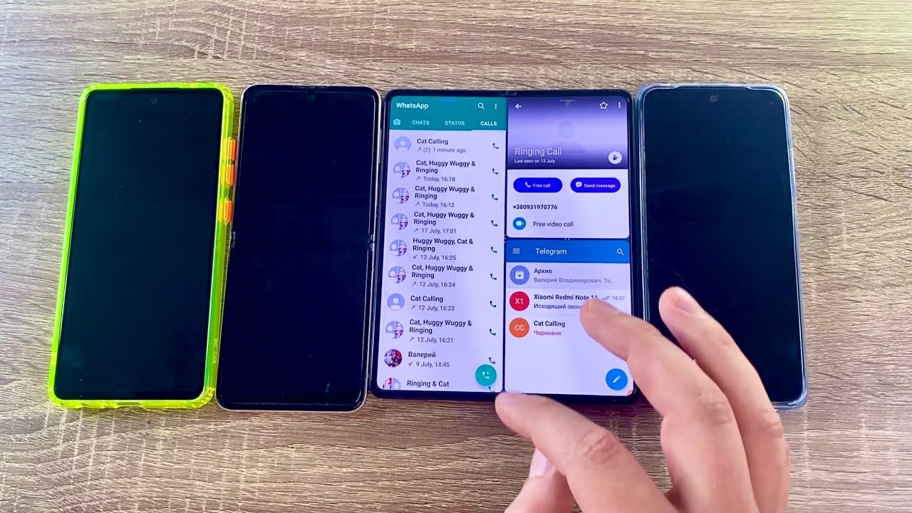 Telegram + WhatsApp + Viber outgoing call at the Same Time from Samsung ...