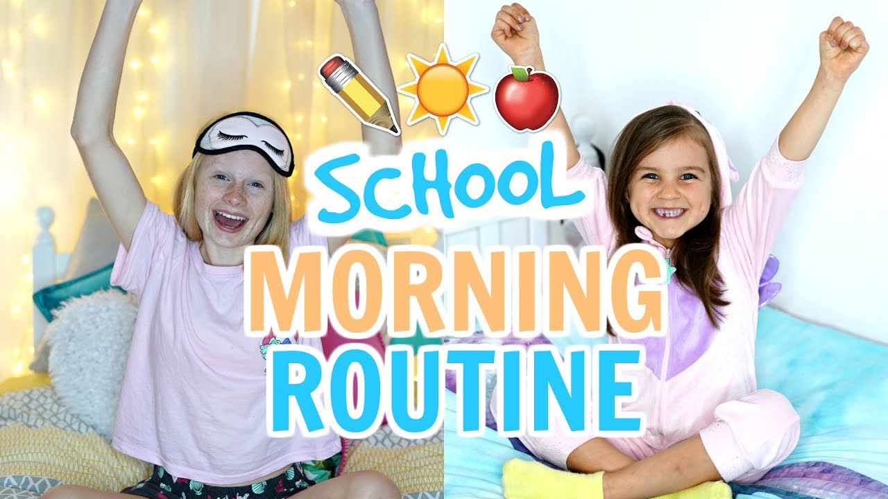 BACK to SCHOOL MORNING ROUTINE! | Family Fizz - YouTube