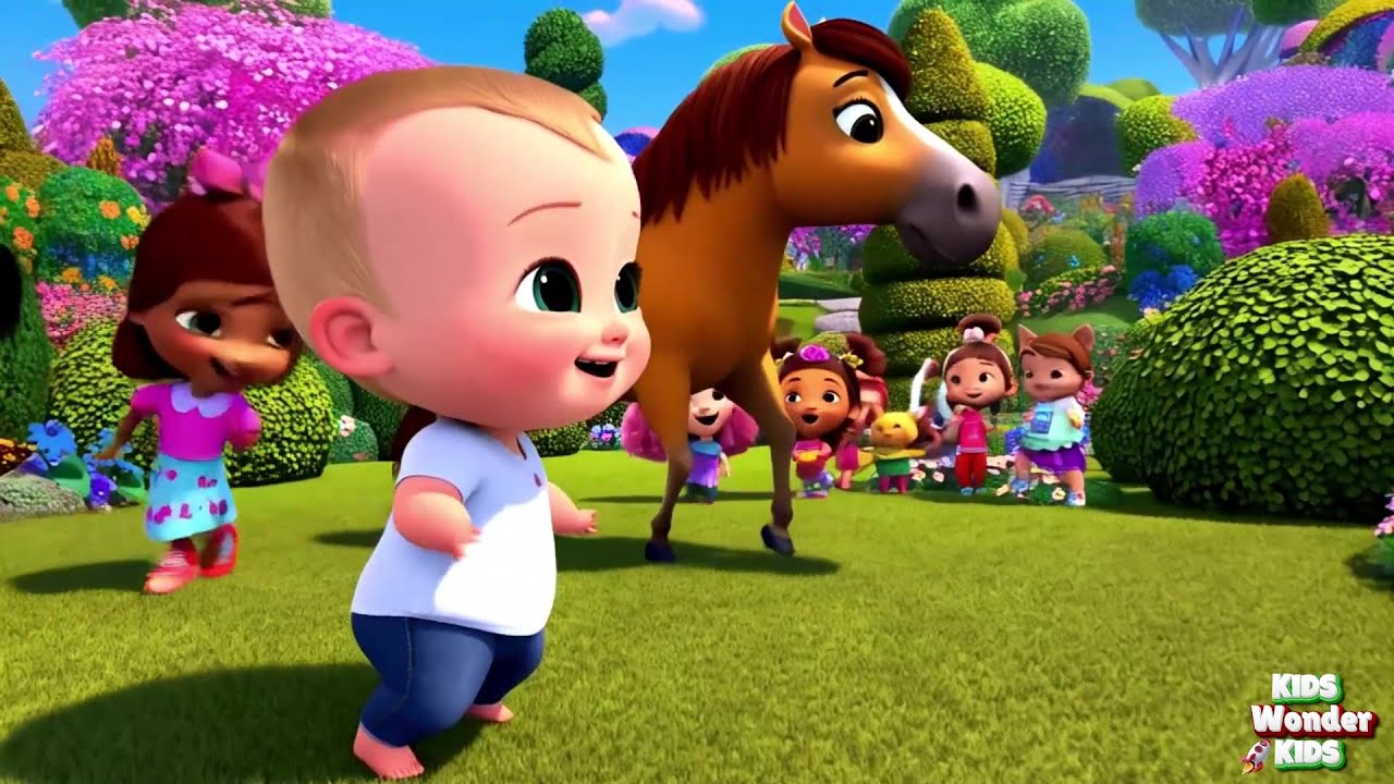 🐎💖 Gallop, Gallop! My Happy Horse Friend! Kids Song - Horses, Farm Life ...