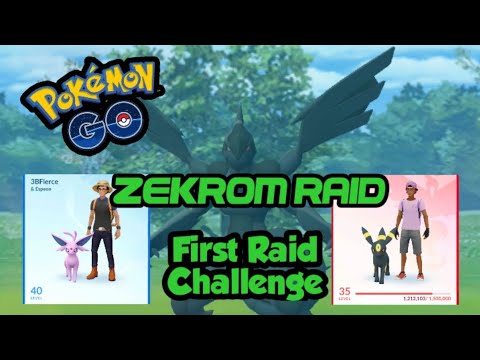 Pokemon Go - Zekrom Raid (First Raid Challenge) - YouTube