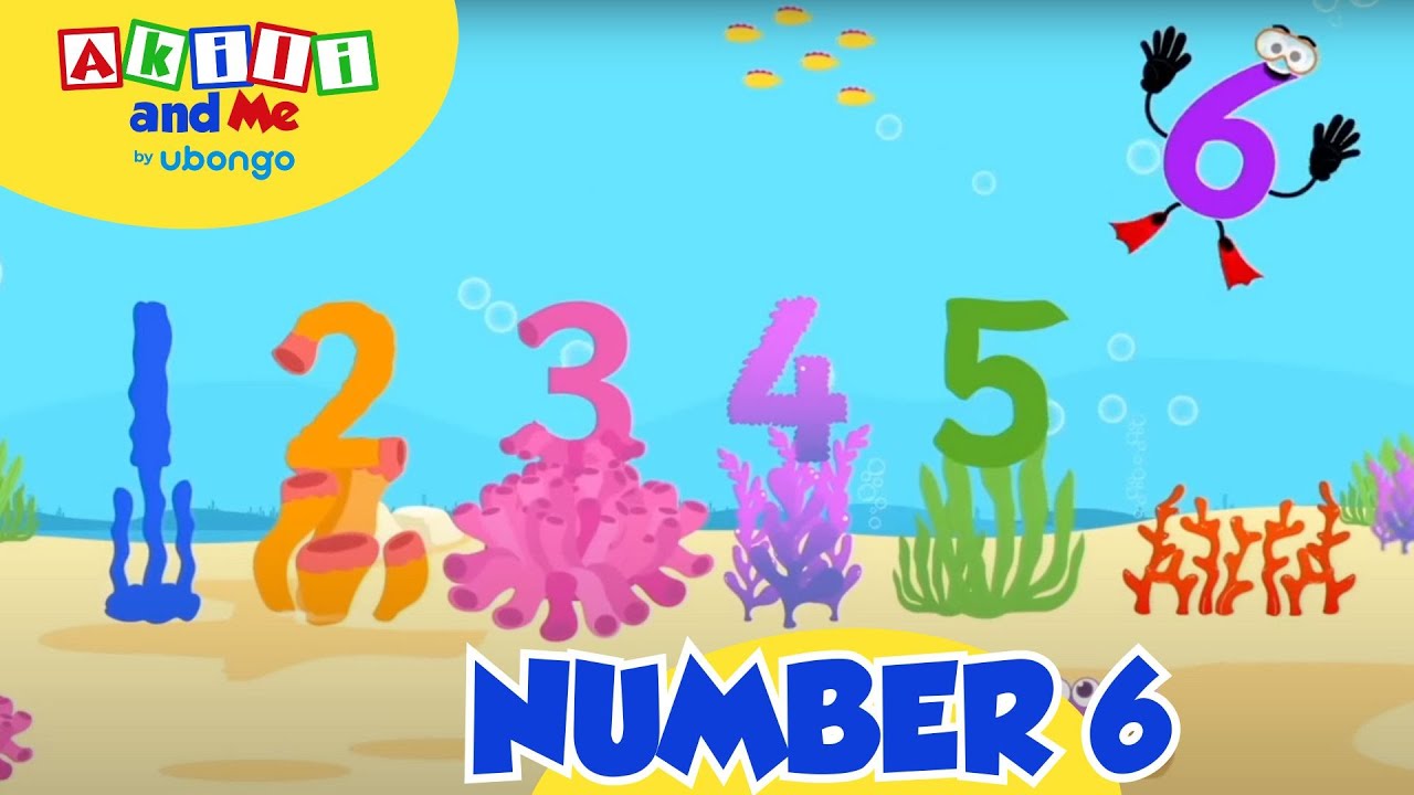 All about number 6! | Sing along | Akili & Me #kidssongs # ...