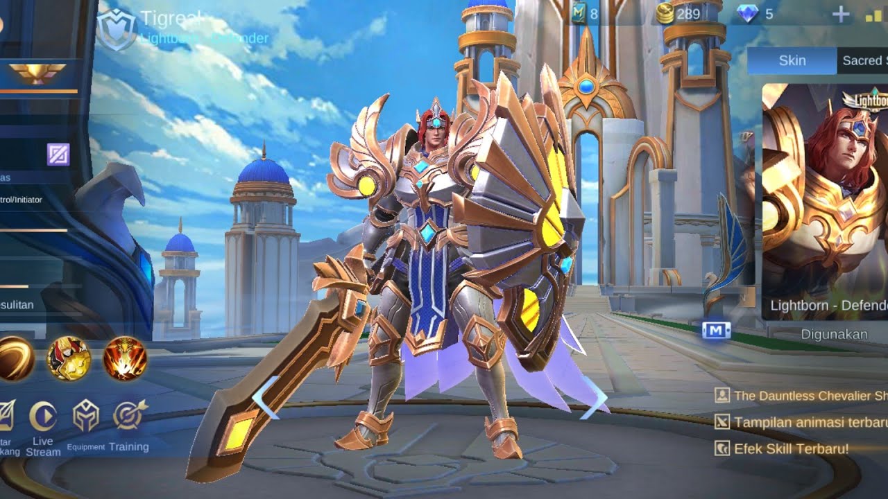 Tigreal Skin Lightborn.!! Langsung Musuhnya Ngak Bisa Kabur. " GAME ...