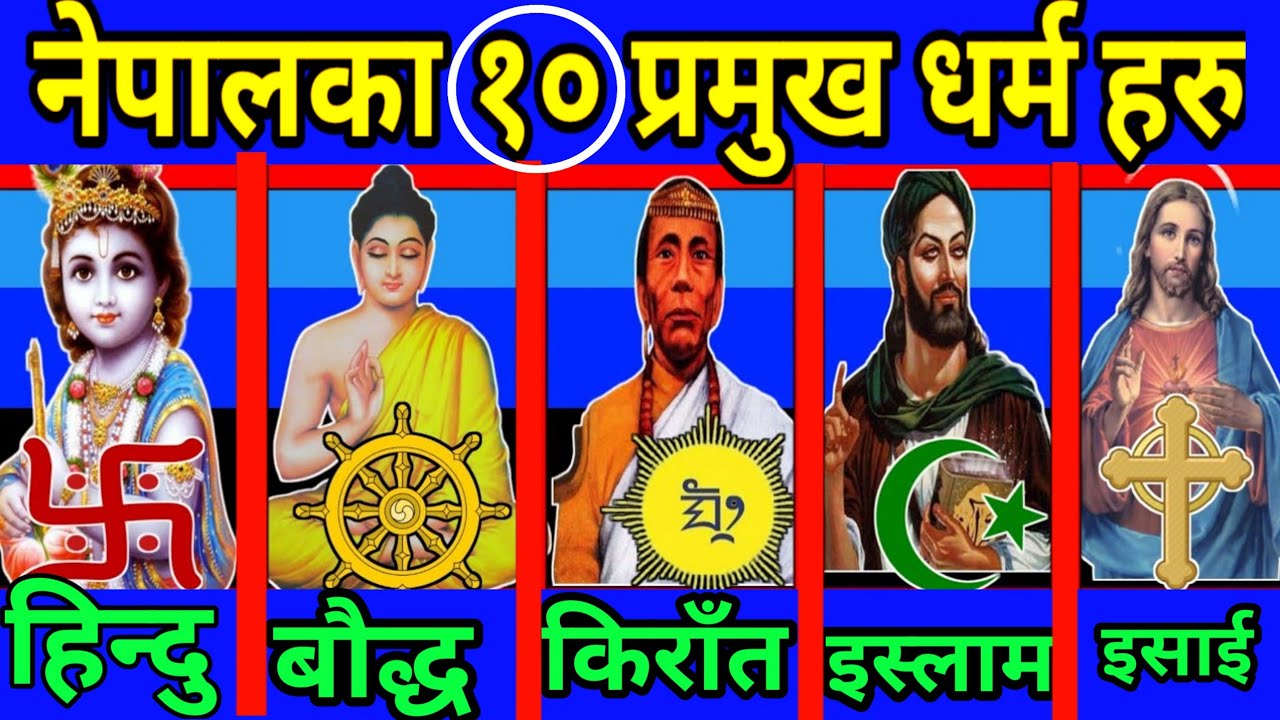 नेपालका रहेका 10 प्रमुख धर्म हरु | 10 Largest Religion In Nepal | Major ...