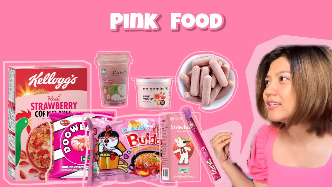 I only ate PINK food for 24 HOURS and this is what happened 😩 - YouTube