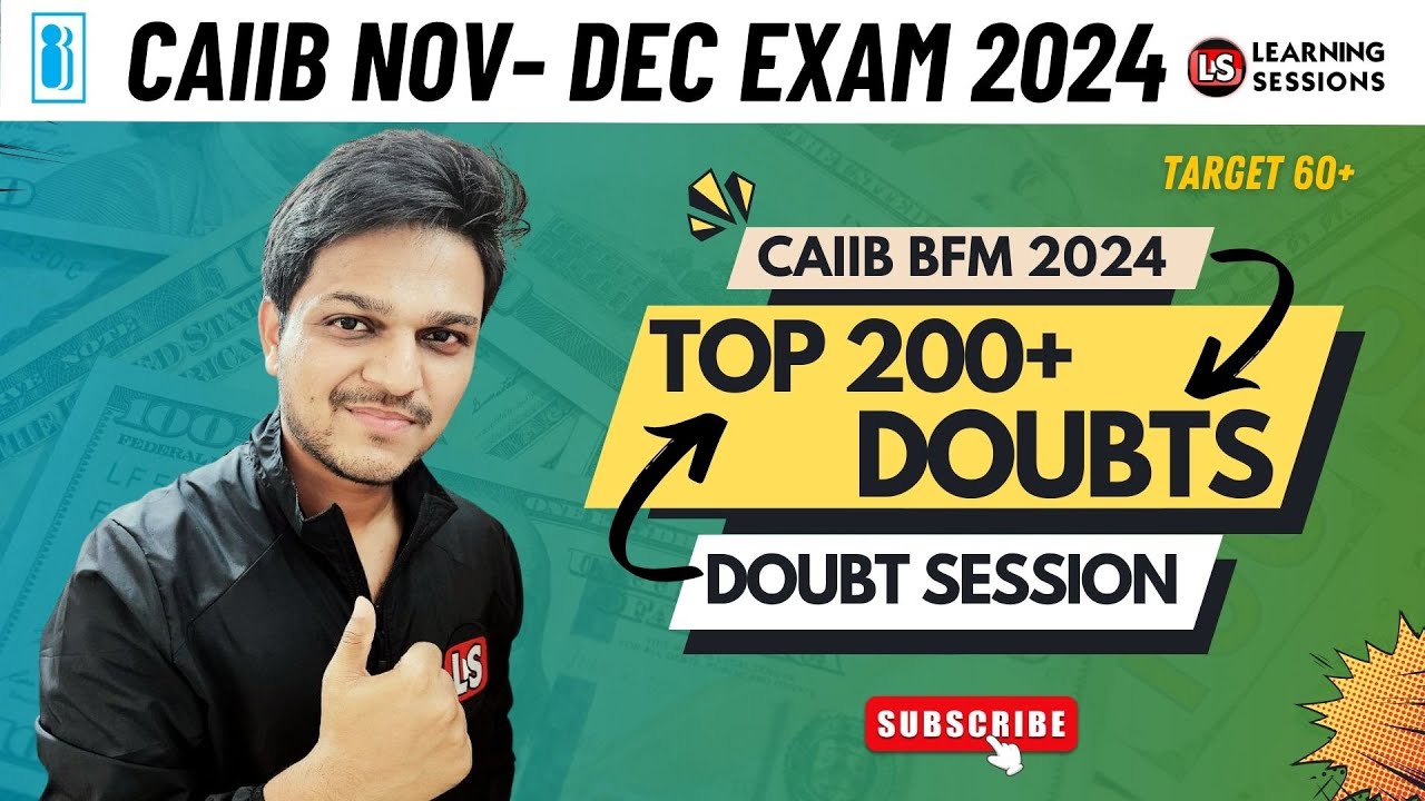 CAIIB 100+ Important Exam Based Questions | BFM Doubt Class - YouTube