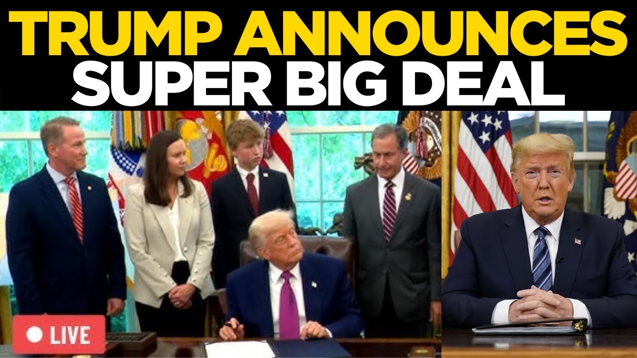 Trump Speech LIVE | Trump's 'BIG' Announcement; White House Strikes ...