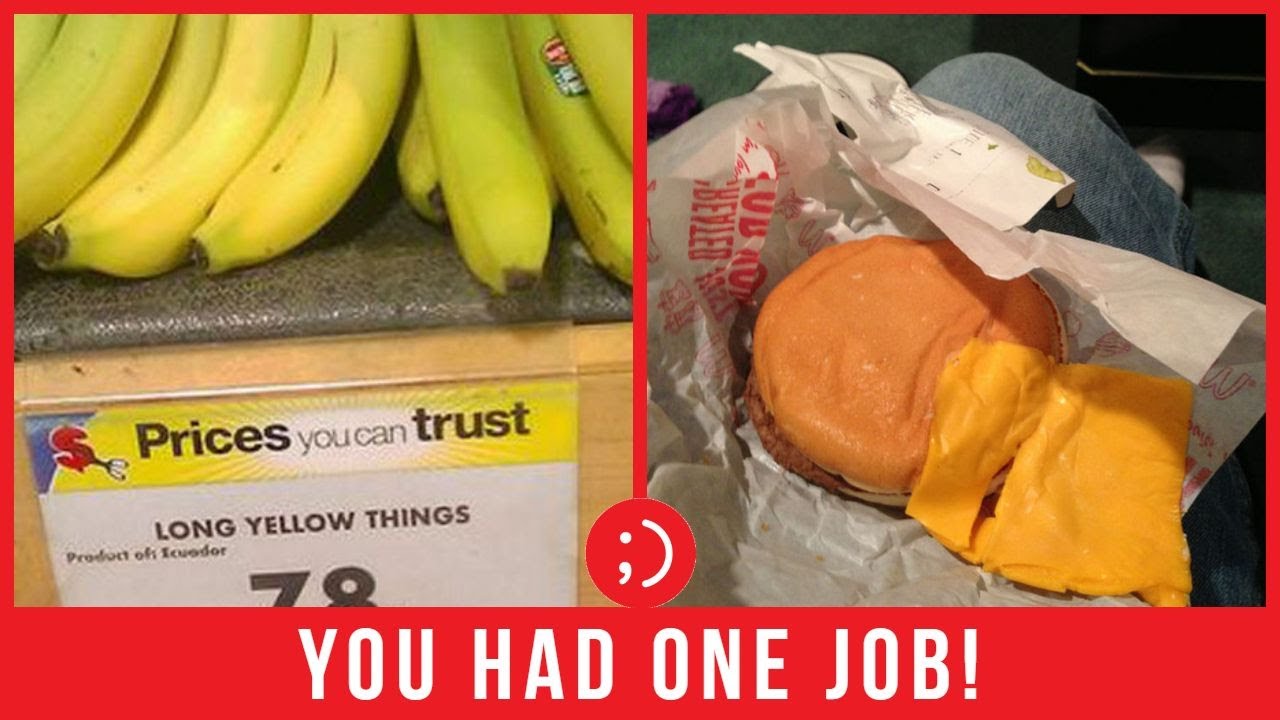 25 Funny People Who Just Had One Job to Do but Hilariously Failed - YouTube