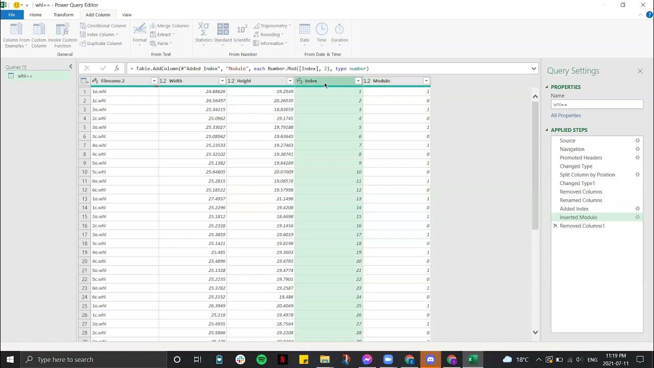 HOW TO INSERT A COLUMN WITH ALTERNATING ROWS (POWER QUERY) - YouTube