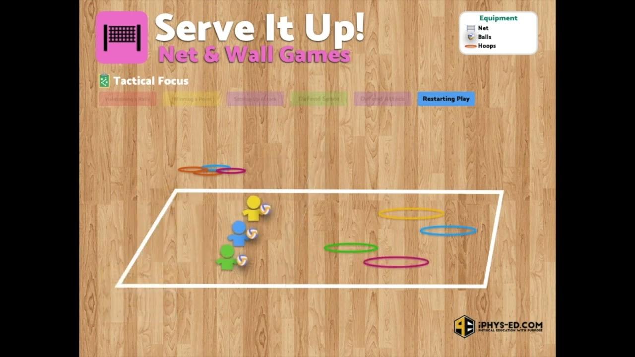 Serve It Up - Net & Wall Games - YouTube
