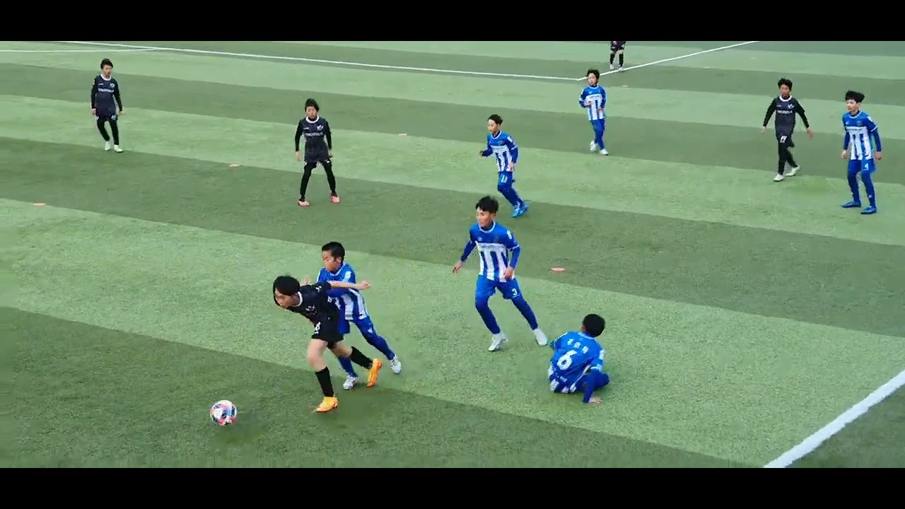 [교류전] 통영 FC U12 블루 VS 통영 FC U15 1학년 4쿼터 - YouTube