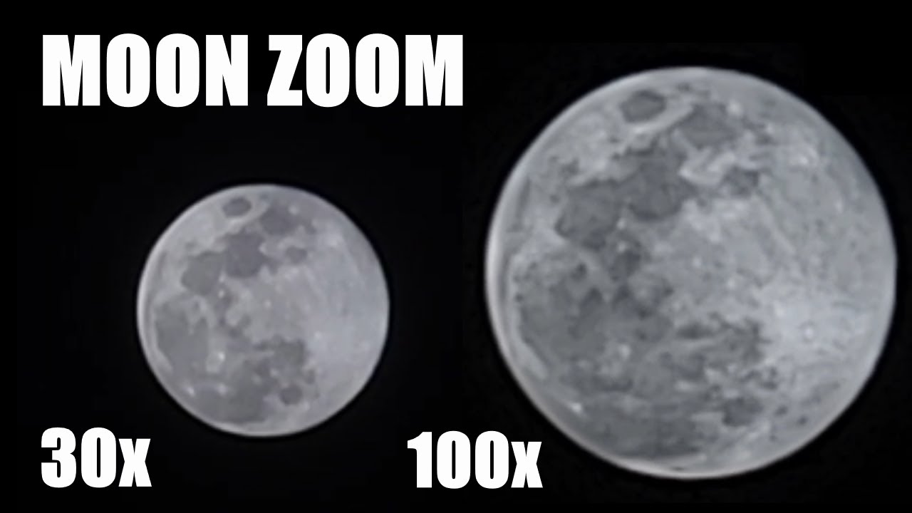 MOON ZOOM 30x & 100x - December 26, 2023 - YouTube