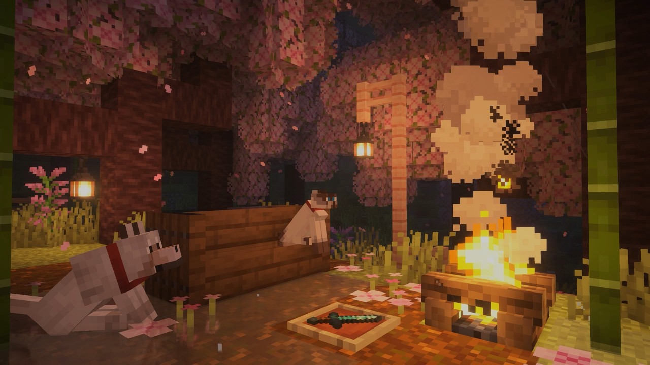 Cozy Thunder & Rain Sounds | Sleep, Study, Relax | Minecraft Ambience ...