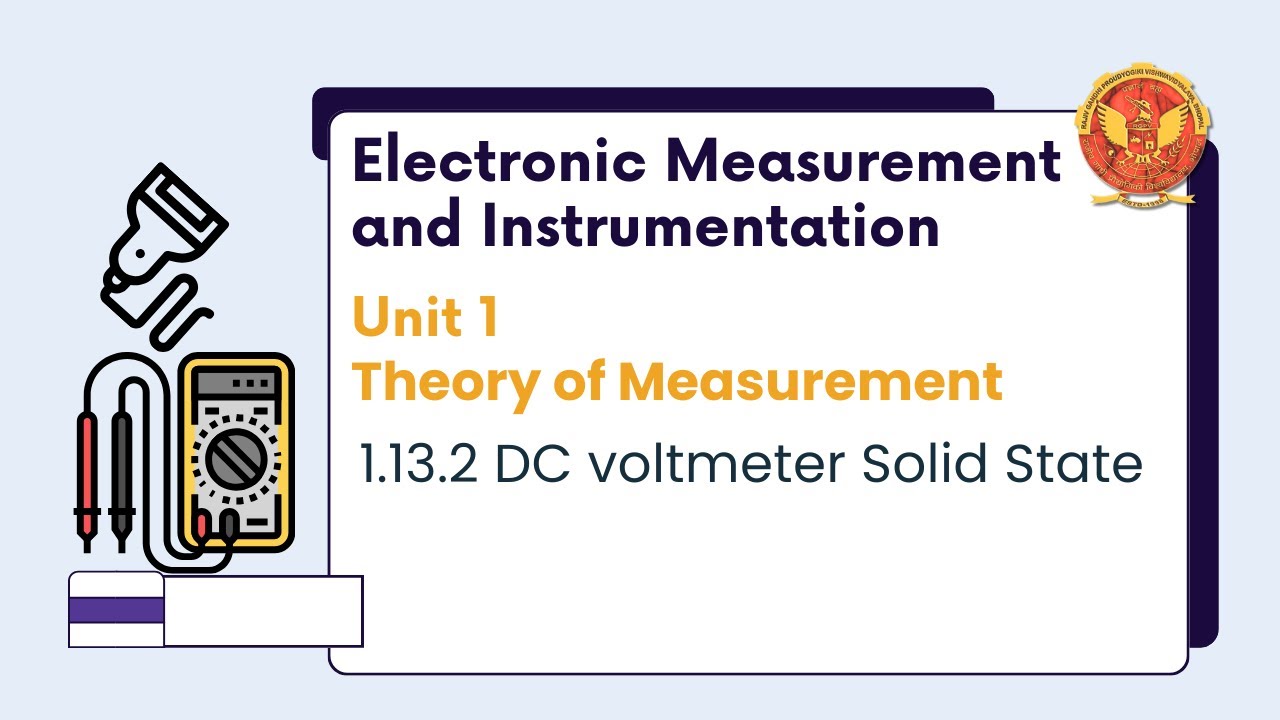 1.13.2 DC Voltmeter Solid State | EC302 | - YouTube