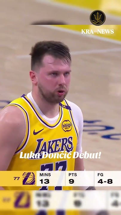 Luka Dončić Makes His Lakers Debut! - YouTube