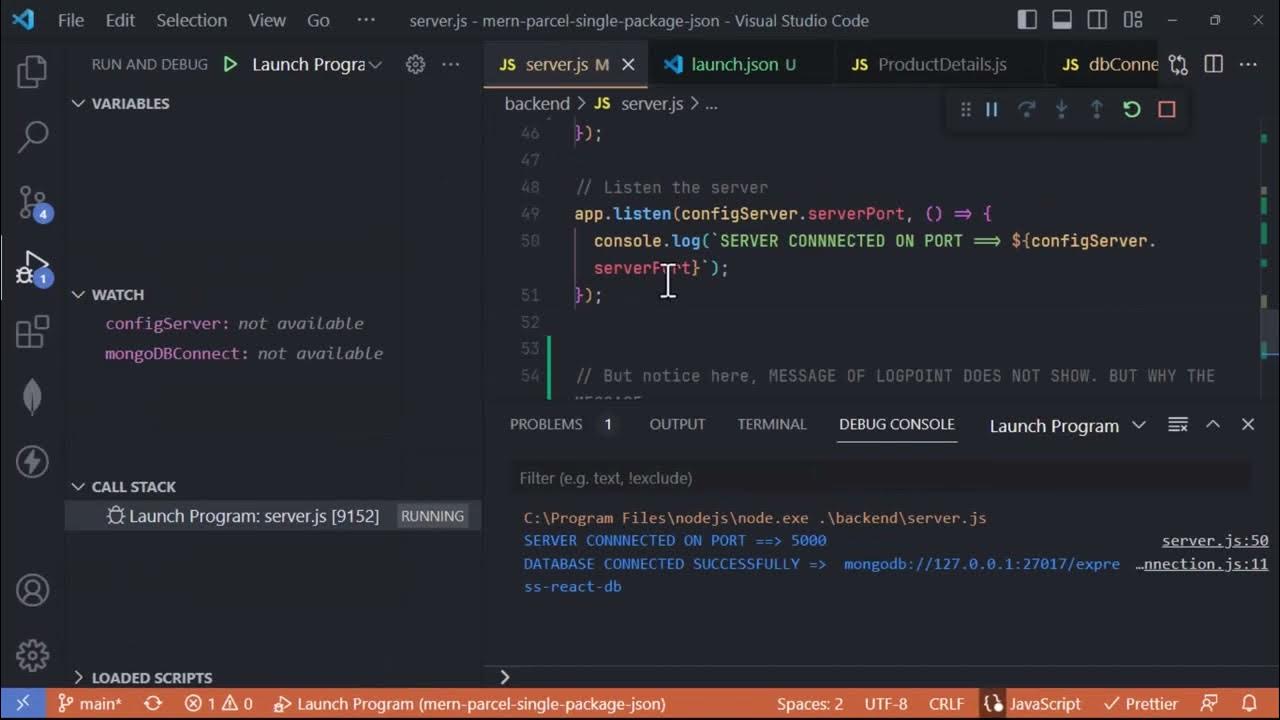 debugging in Visual Studio Code with Logpoints | Show log message from ...