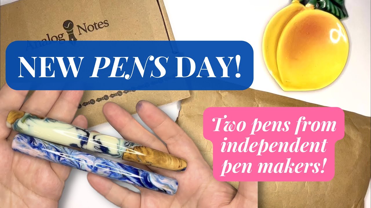 New Pens from Independent Makers! 🍑 Analog Notes & Wood Wonders of NC 🌊 ...