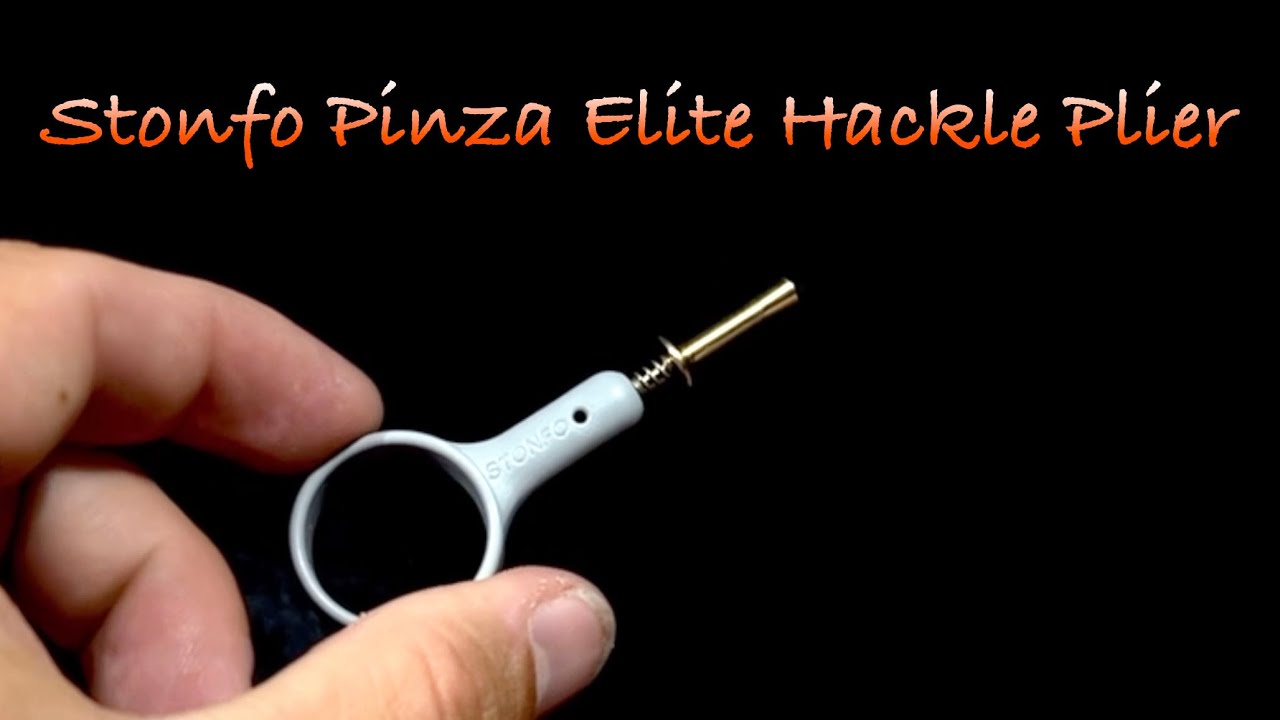 Stonfo Pinza Elite Hackle Plier Fly Tying Tool - YouTube