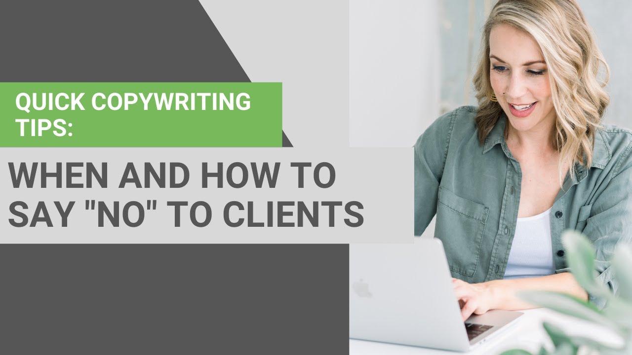 When and How to Say No to Clients - YouTube