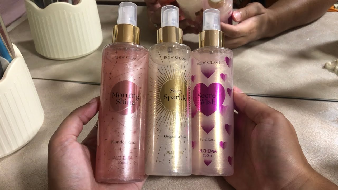 Perfumaria Renner | Body Splash com glitter. Morning Shine, Sun Sparkle ...