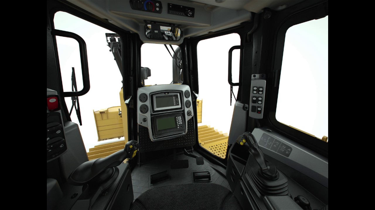 Caterpillar D6T Innenansicht - YouTube