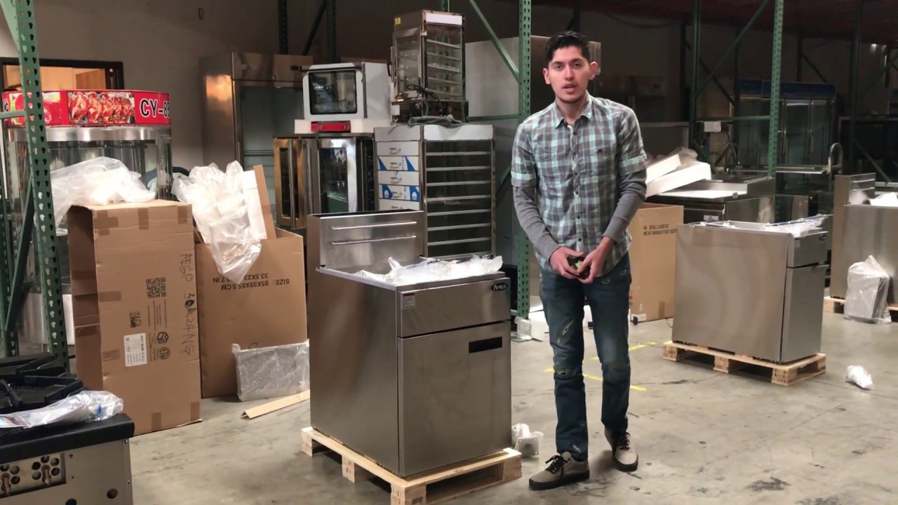 75 lb GAS FRYER NSF RESTAURANT EQUIPMENT - YouTube