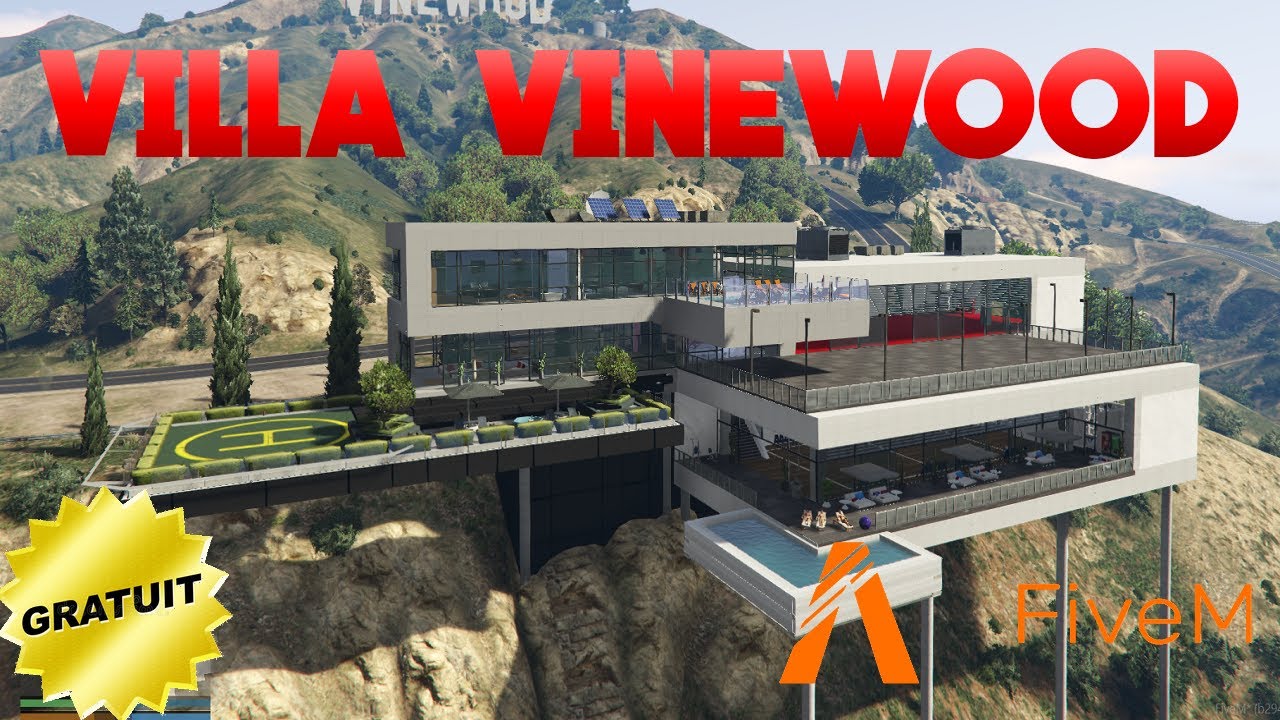 Fivem │ Mlo Gratuit Villa Vinewood 2 0 │ Tuto Gta 5 Rp Youtube