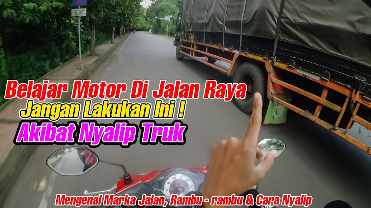 Belajar Motor di Jalan Raya || Cara Menyalip Mobil #belajarmotor - YouTube