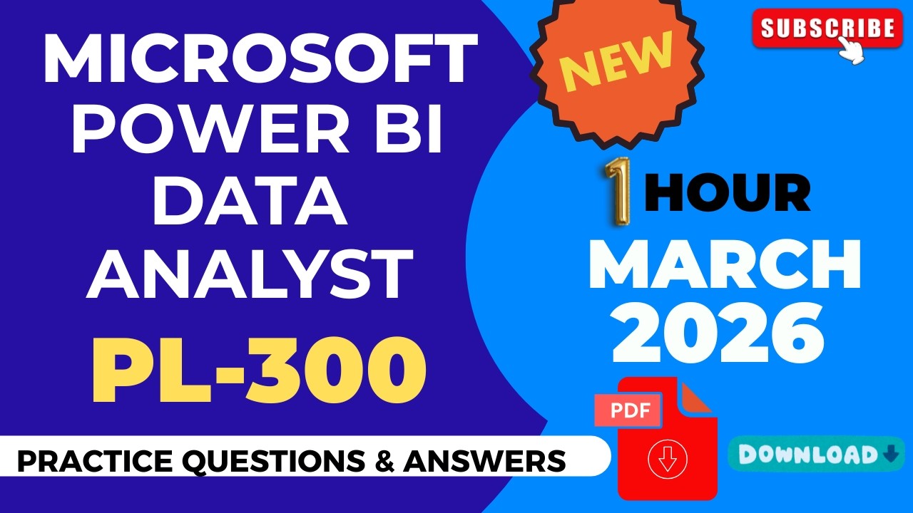 Microsoft Power BI Data Analyst (PL-300) | 1 Hour Practice Questions ...
