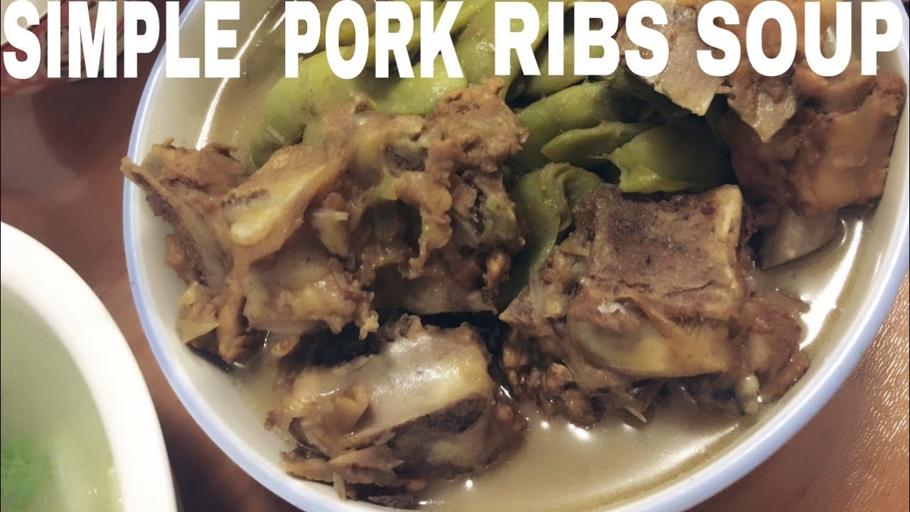 HOW TO COOK PORK SPARE RIBS SOUP FILIPINO STYLE? - YouTube