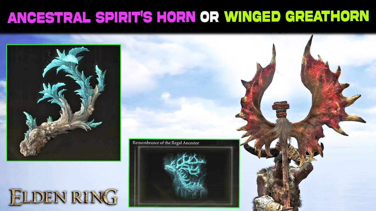 Elden Ring: REMEMBRANCE OF THE REGAL ANCESTOR What to Choose? Winged ...