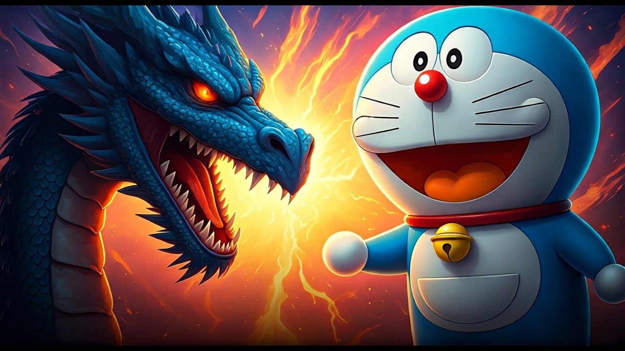 Epic Showdown: Dragon vs Doremon! - YouTube