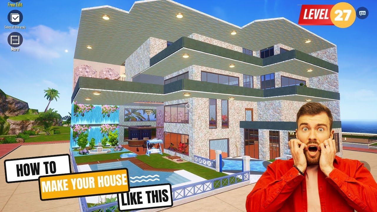 How to Create a Level 27 House PUBG House - YouTube